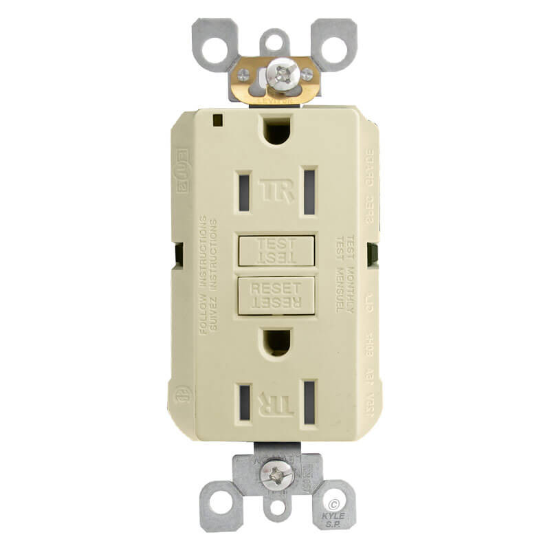 Decora Electrical Outlet 15A - Ivory | Kyle Switch Plates