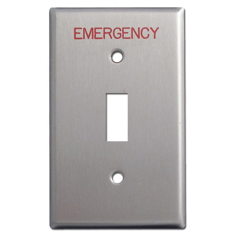 Emergency Switch Plate, Red Gas & Oil Burner Cover, GFCI Outlet Plates