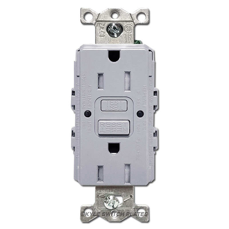 Gray Electrical Outlets for Grey Receptacle Cover Plates