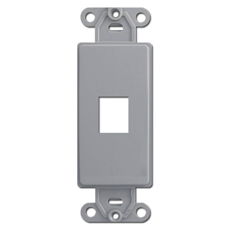 Gray Phone & Cable Jacks for Telephone Wall Plate Covers
