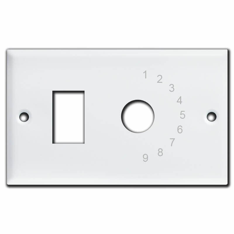 GE Low Voltage 8 Switch Master Selector Plate