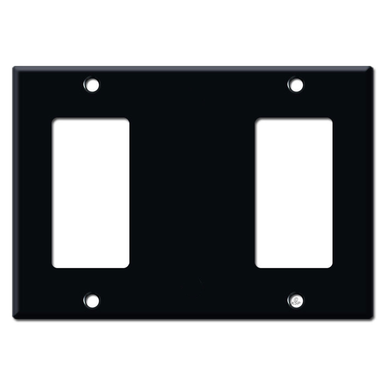 Rocker Blank Rocker Electrical Wallplate - Black
