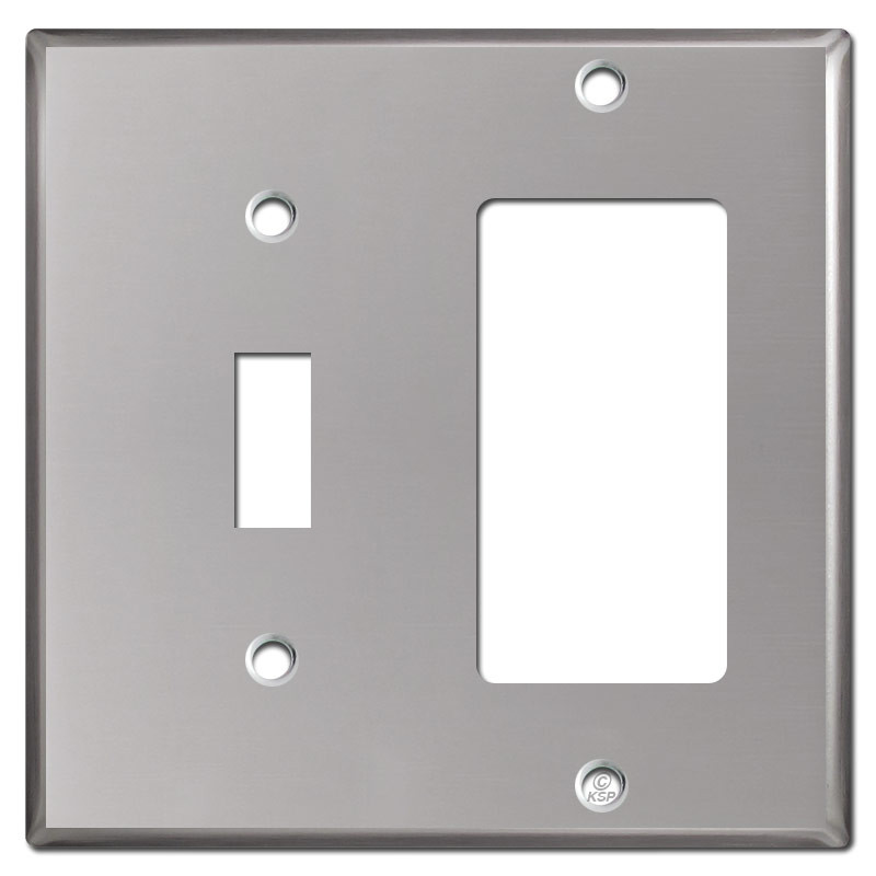 Polished Stainless Steel Wall Plates | Kyle Switch Plates