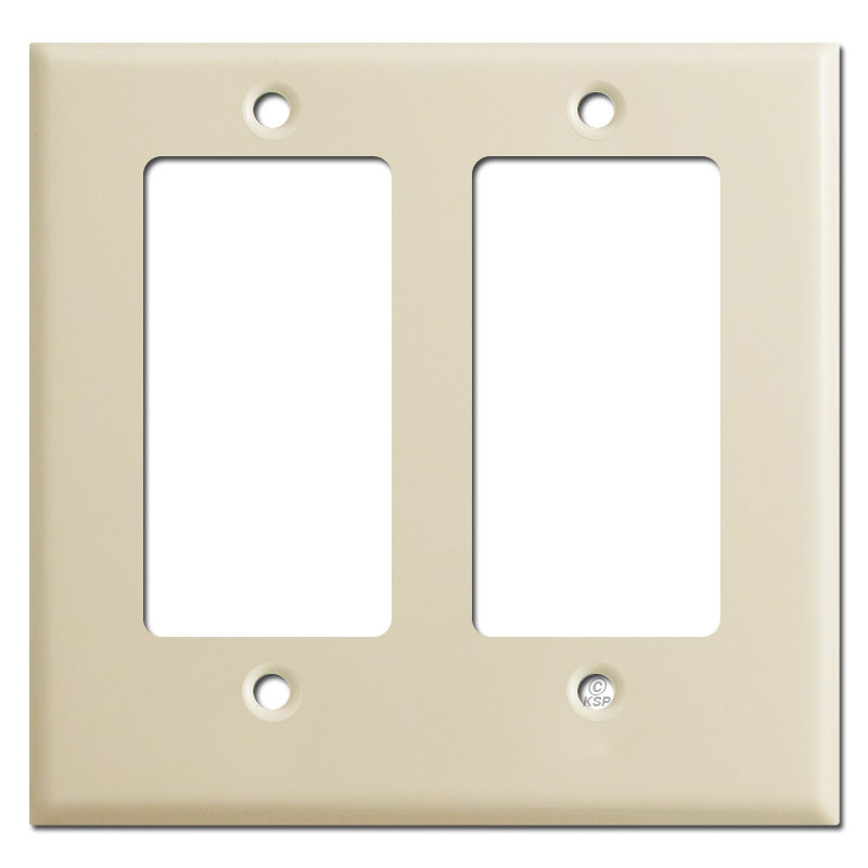 2 GFI Decora Rocker Switch & 1 Blank Wall Plates - Ivory