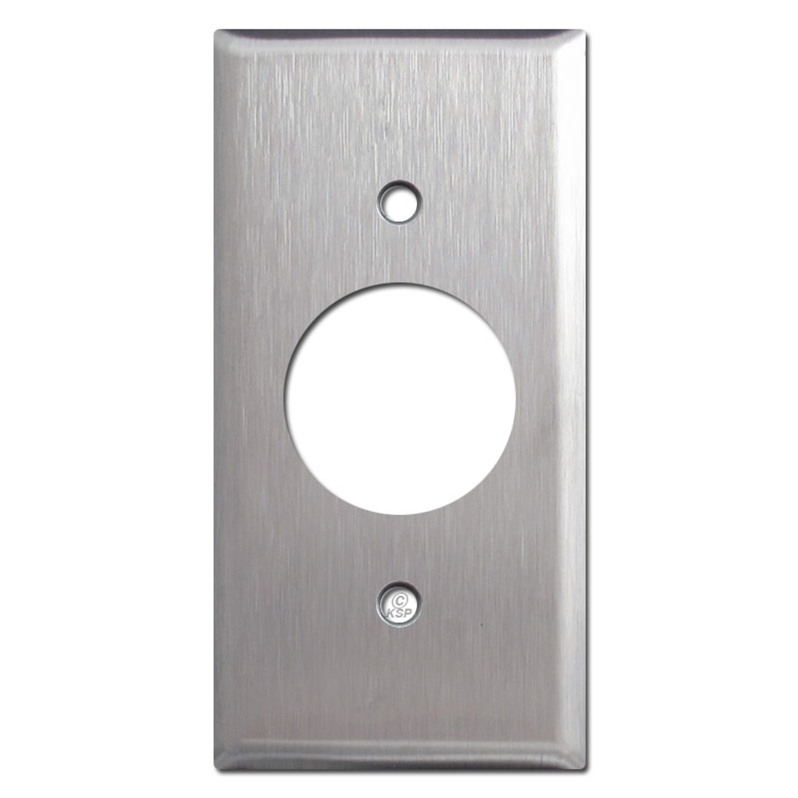 3 Plug Switch Plate Satin Stainless Steel Kyle Switch Plates