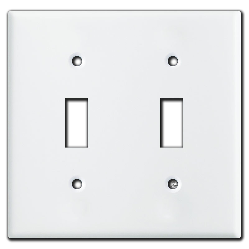 1 Rocker Switch Plate - White | Kyle Switch Plates