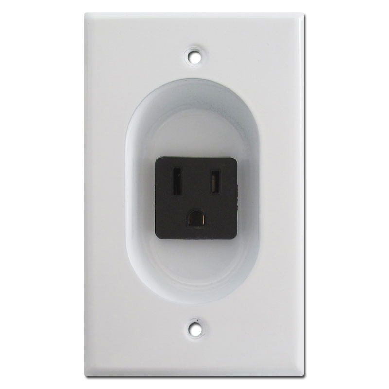 Recessed Wall Switch Plates, Inset Outlet Plug Covers