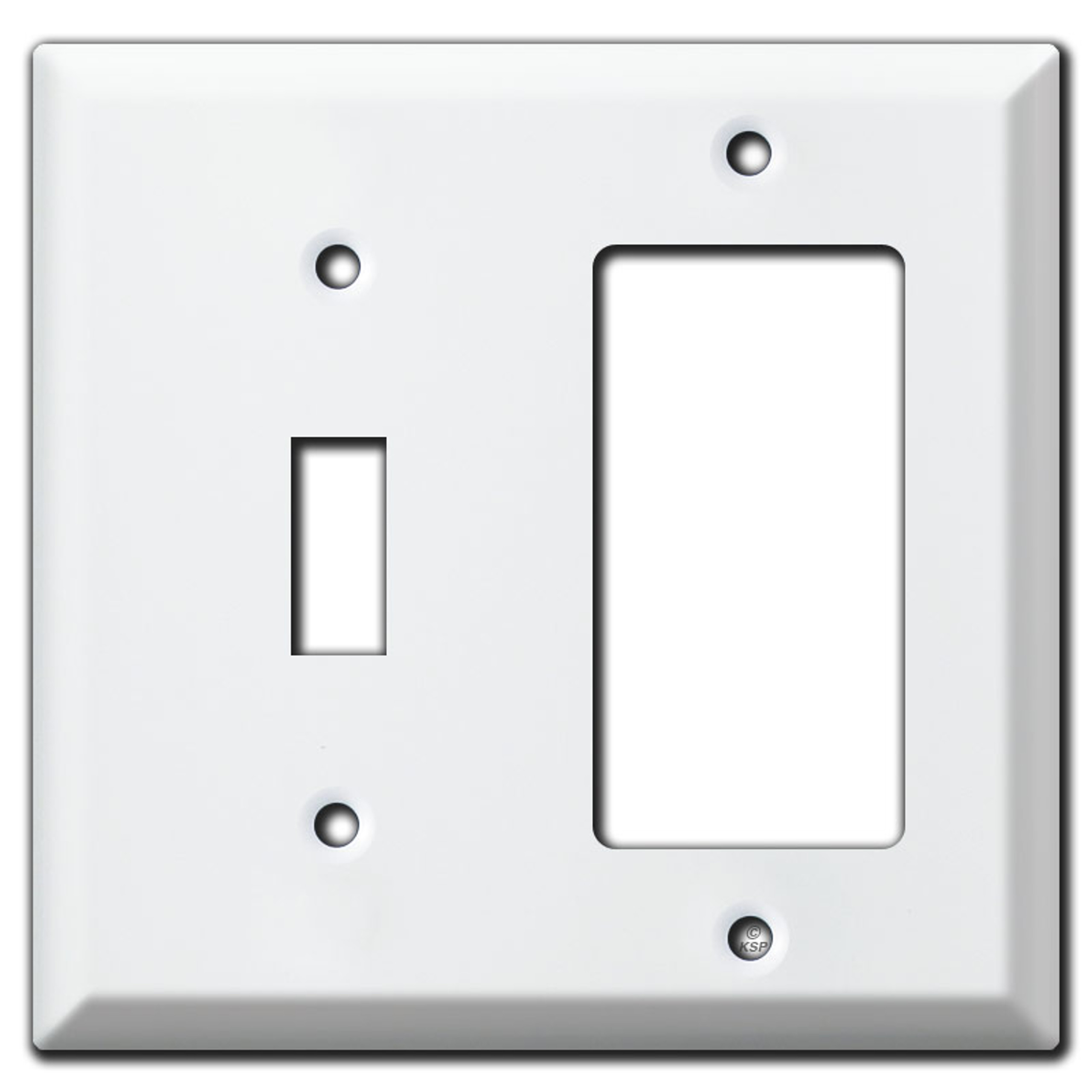 Raised Toggle Decora Outlet Utility Box Cover White