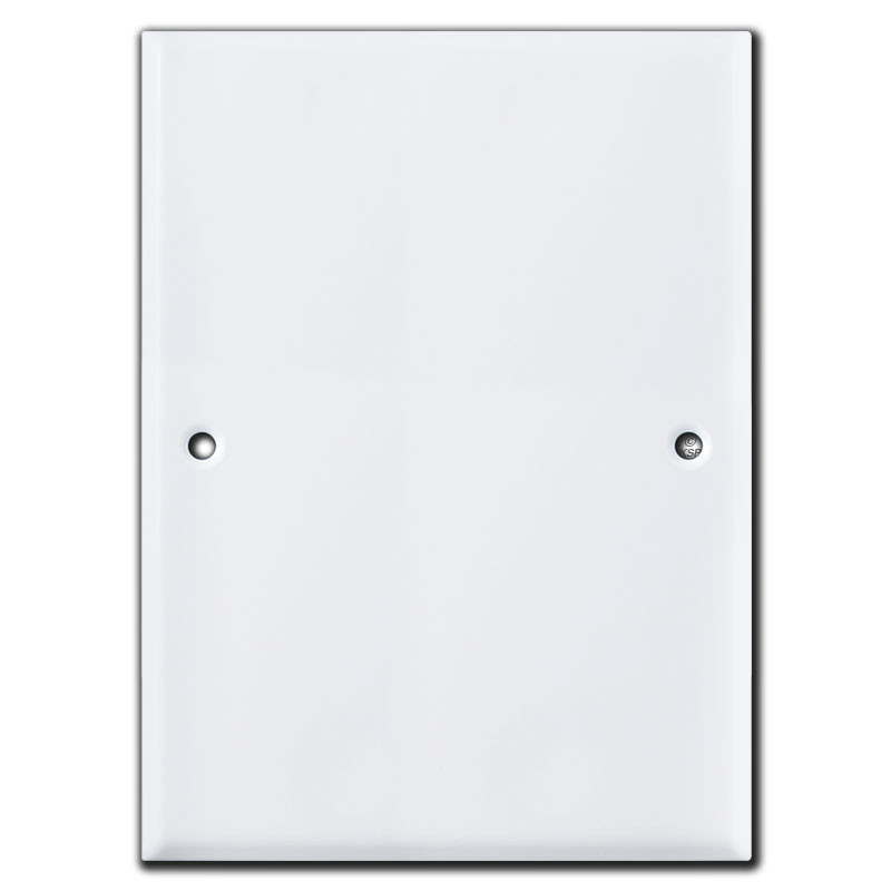 Jumbo 7.5'' x 5.5'' Blank Wall Plate Cover - 3.75'' Screw Hole Set