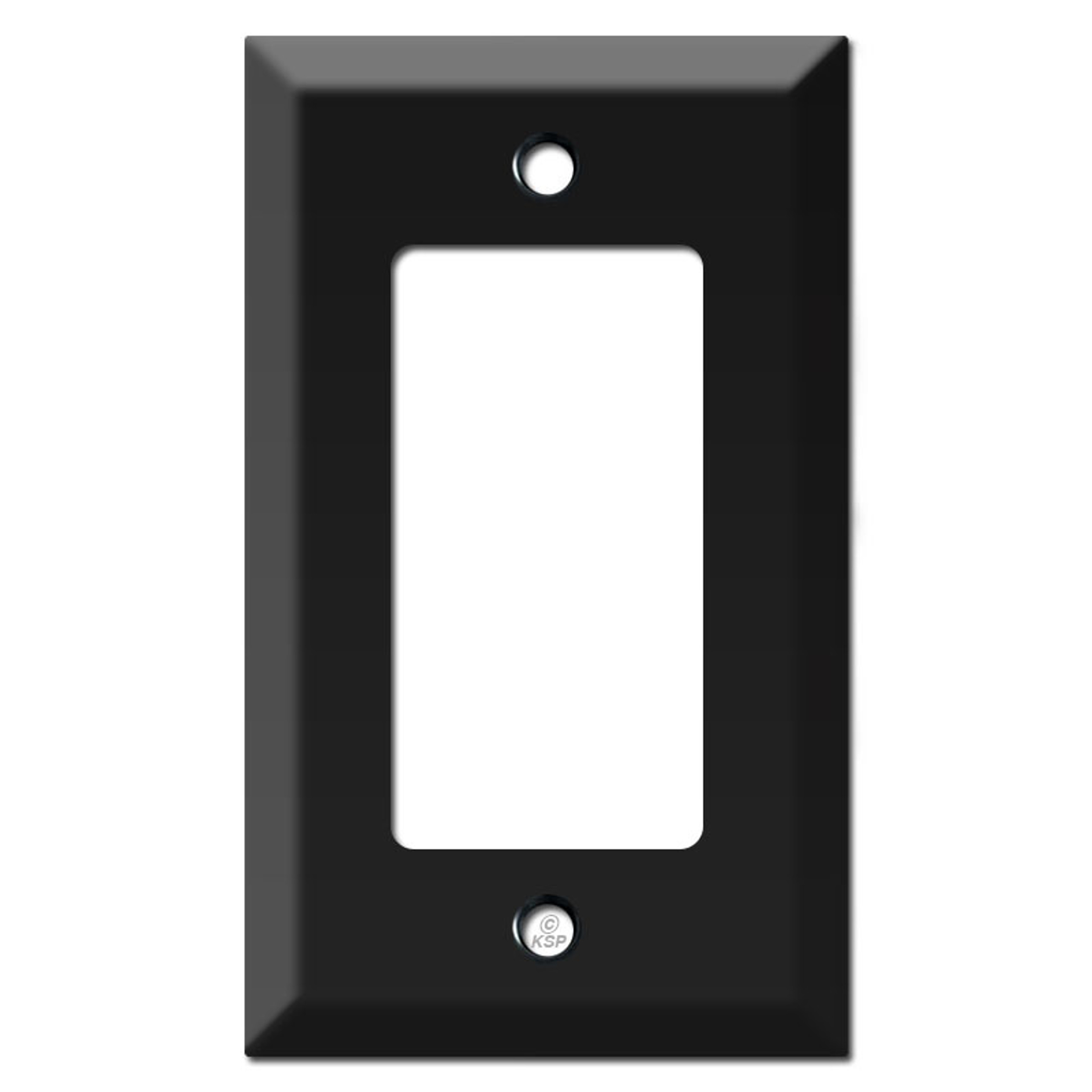 Narrow 2 Inch Gfi Decora Rocker Switch Faceplates Black