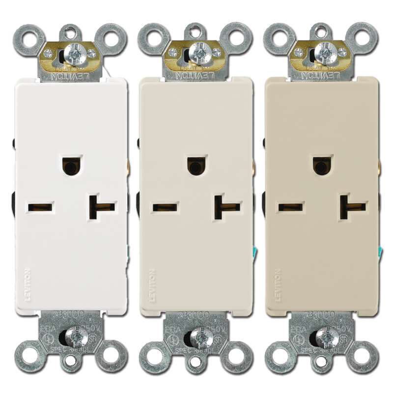 20A Spec Grade Decora Outlets Commercial Grade Leviton 16352