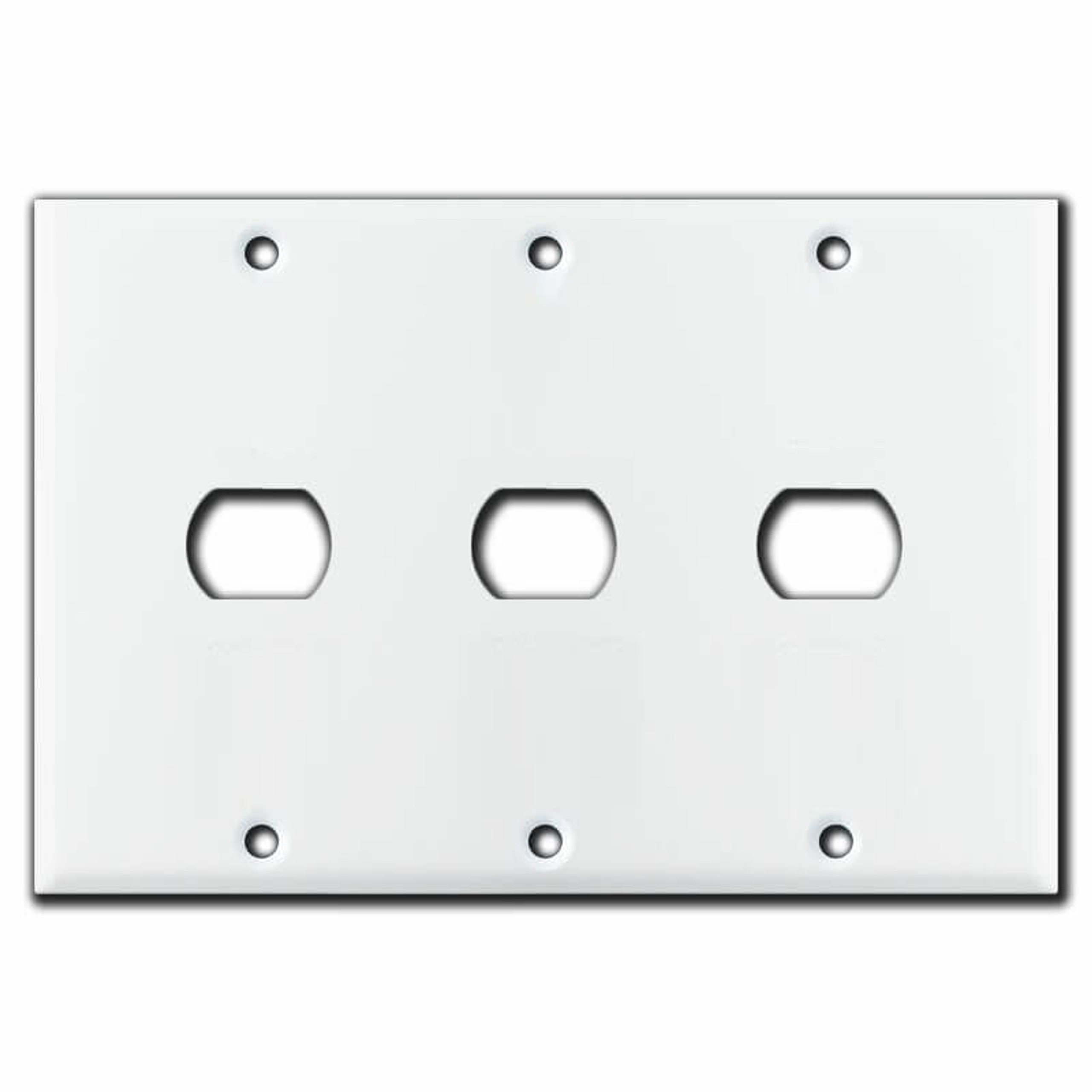 3 Gang Despard Switch Covers For 3 Switches White