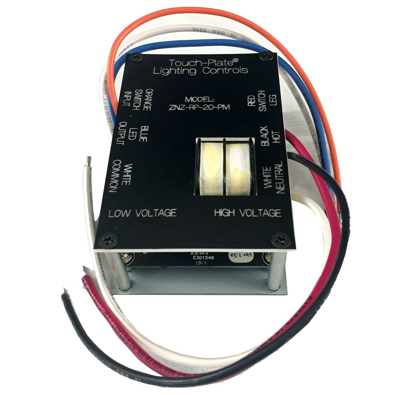 Touch Plate Low Voltage Powered Relay Pack - Panel Mount
