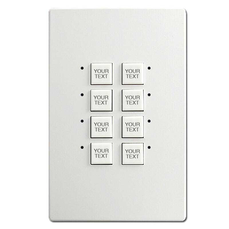 Long Engraved Light Switch Cover Name Plates - Adhesive Back