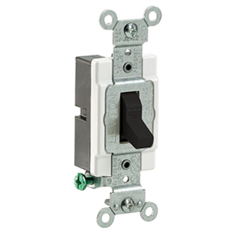 Black Toggle Switch 15A Leviton | Kyle Switch Plates