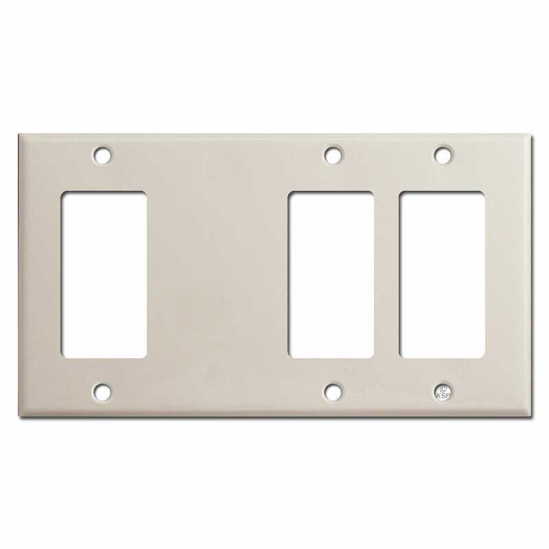 4-Gang Decora 2 Toggle Decora Electrical Outlet Cover - Ivory