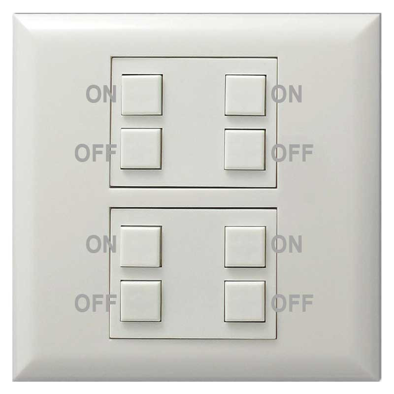 GE Low Voltage 6 Pilot Light Switch Replacement Unit on 2-Gang Box