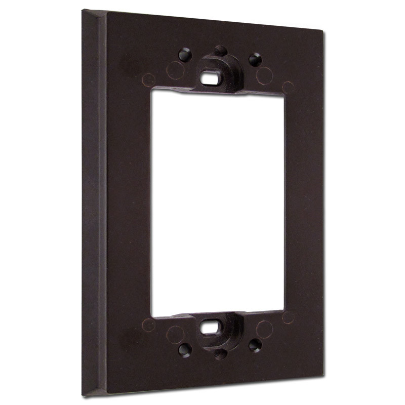 Brown Switch Plate Lift Extender for Protruding Electrical Box
