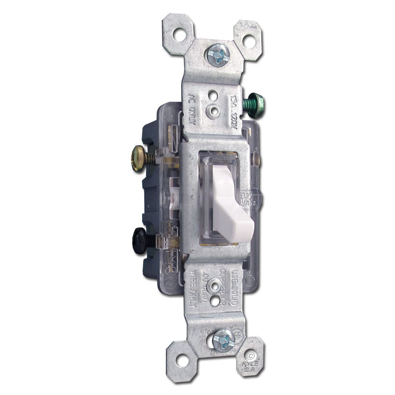 Brown 3 Way 15 Amp Toggle Switch | Kyle Switch Plates