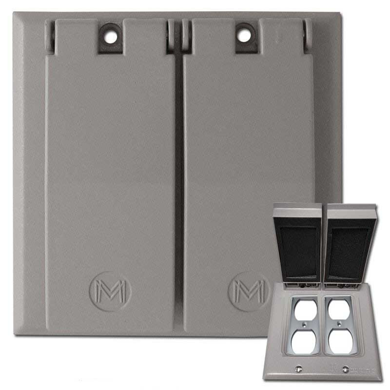 Weather-safe Duplex Receptacle Outdoor Outlet Cover - 2 Gang