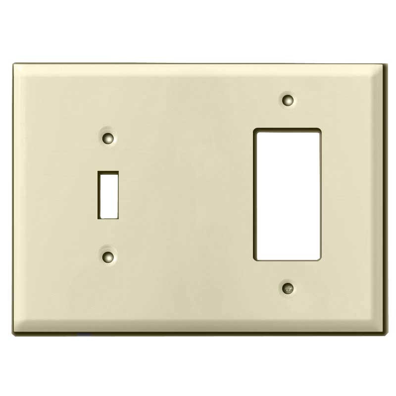 Oversized Decora Blank Toggle Switch Cover Plate - Ivory