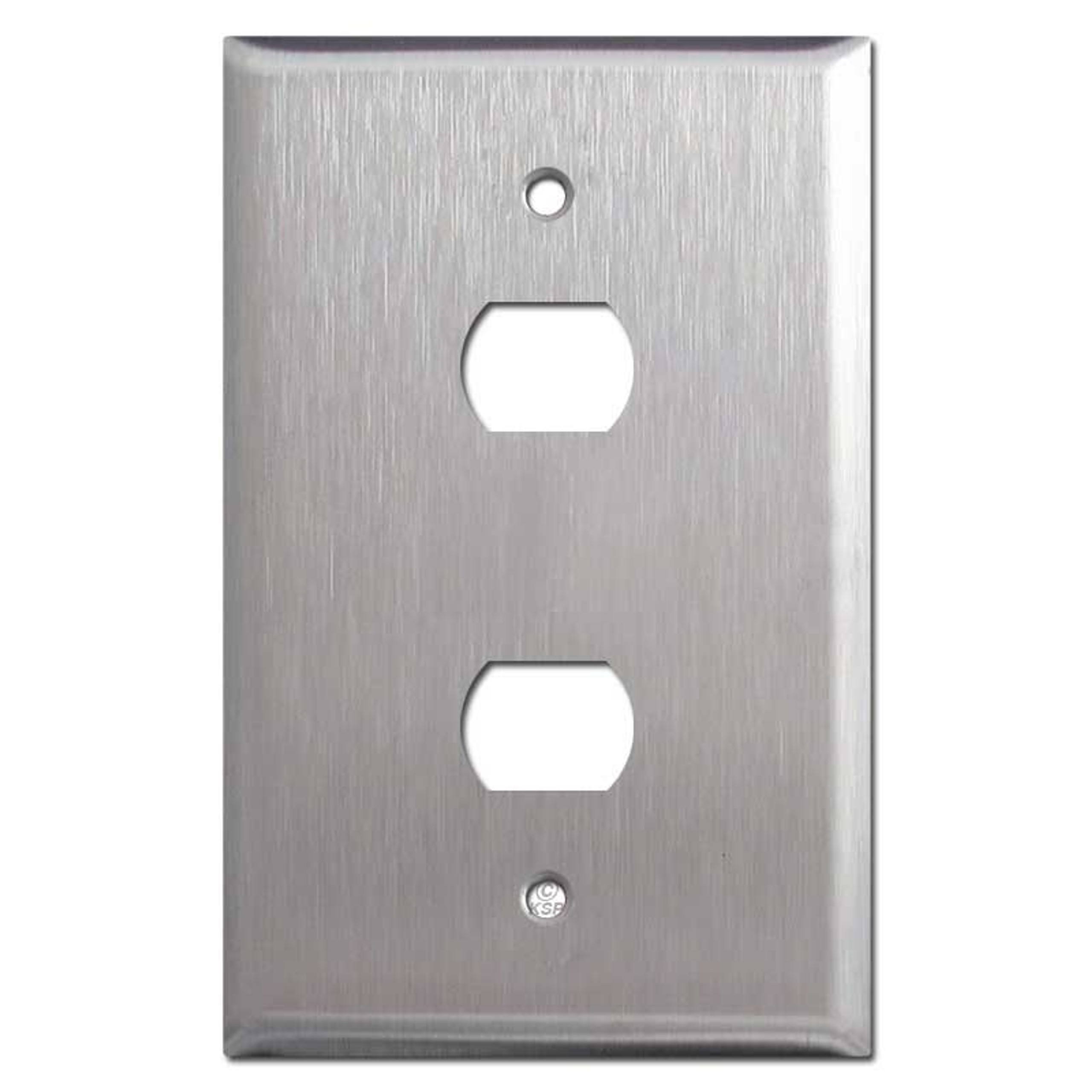 Oversized 2 Despard Wall Switch Plate Satin Stainless Steel