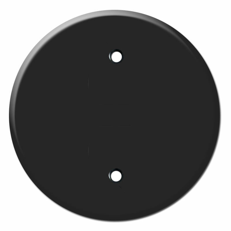 Round Blank Ceiling Canopy Cover for 3.5'' Electrical Box - Black