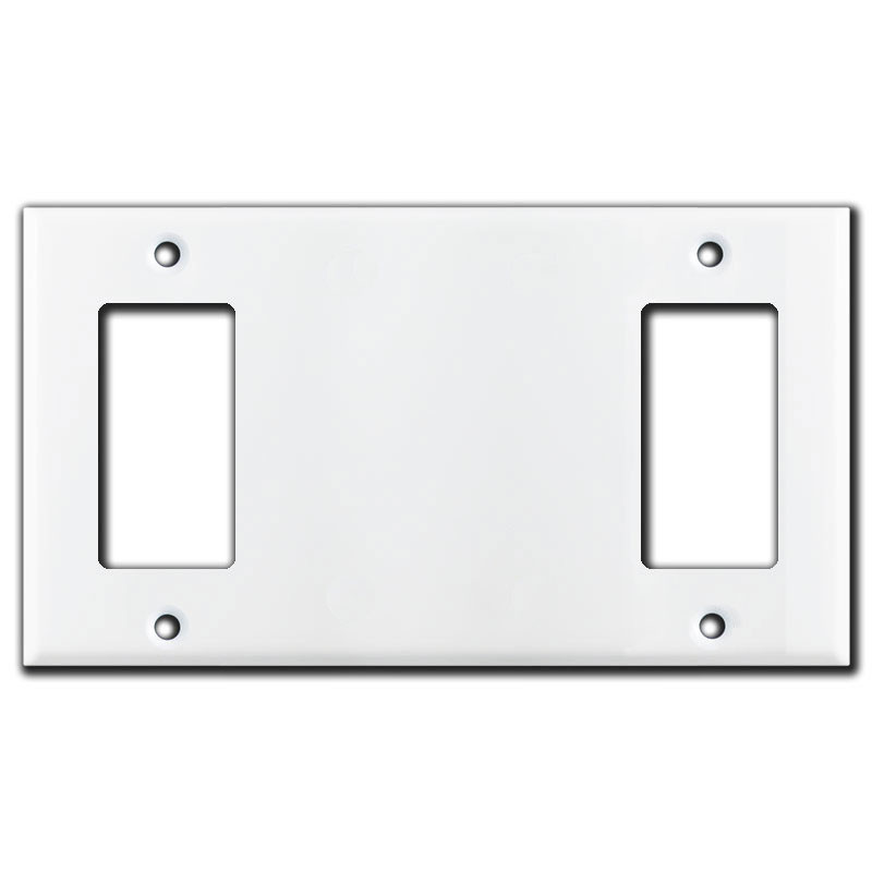 White Decora to Blank Switch Plate Adapter | Kyle Switch Plates