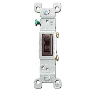 Brown Light Switches for Toggle Electrical Wall Plate Covers