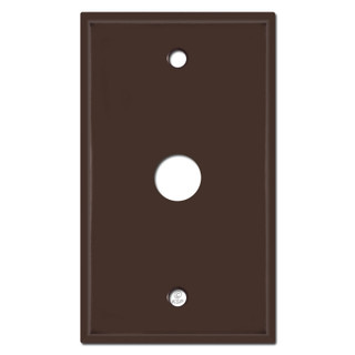 Brown Cable and Telephone Jack Wall Plate Covers