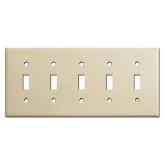 Mission Style Wall Switch Plates in Ivory - Kyle Design