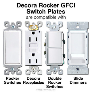 2 Toggle 1 Decora Switch Plate | Kyle Switch Plates