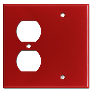 Red Outlet Covers - Red Duplex Outlet & Single Receptacle Plates