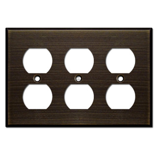 Oil Rubbed Bronze Receptacle Wall Plate Covers