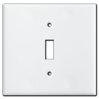 White Toggle Switch Plate Covers Made in USA - Kyle Switch Plates