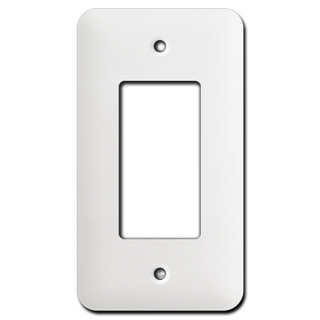 Long Single Decora Switch Plates - White | Kyle Switch Plates