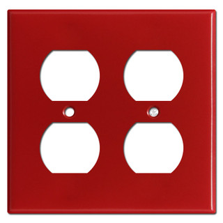 Red Wall Plates - Best Selling Sizes Made in USA | Kyle Switch Plates