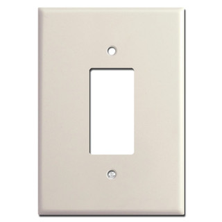 Extra Large 6.38'' Oversized GFCI Rocker Light Switch Plate - Black