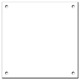 8'' X 8'' All Blank Wall Plate Panel to Cover Large Hole