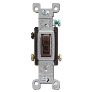 Brown Light Switches for Toggle Electrical Wall Plate Covers