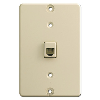 Ivory Wall Phone Jacks | Kyle Switch Plates