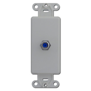Gray Phone & Cable Jacks for Telephone Wall Plate Covers