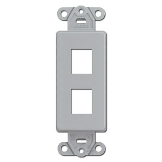 Gray Phone & Cable Jacks for Telephone Wall Plate Covers