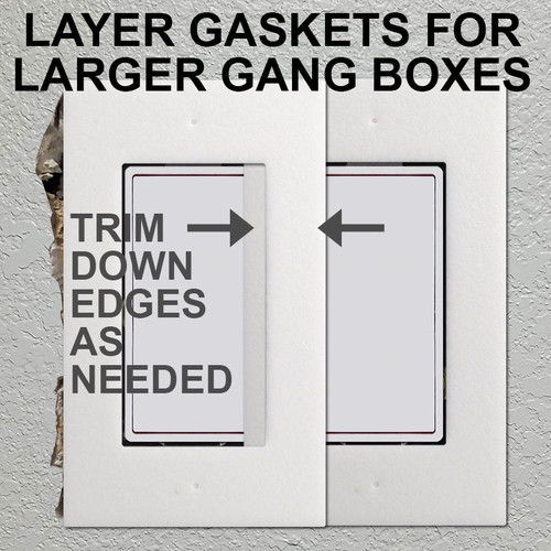 Energy Saving Foam Insulating Gaskets for Toggle Switch Plates
