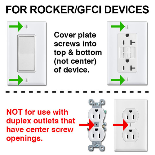1 Decora GFCI Switch Plate Covers - Satin Brass | Kyle Switch Plates