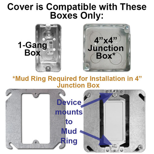 1 Decora Rocker Centered on Double Gang Switch Plate - Gray