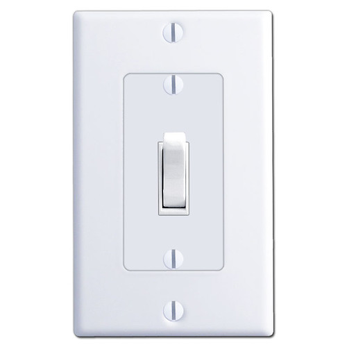 Decora Rocker to Toggle Switch Adapter Insert for Wall Plate