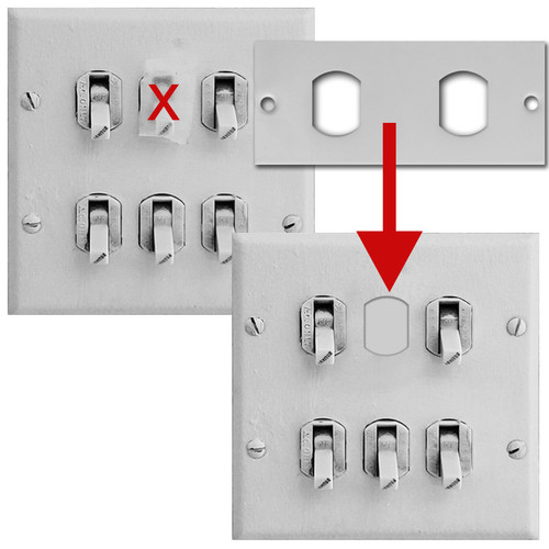 2 Despard Filler Insert For Decorator Light Switch Covers