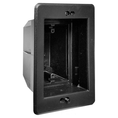 Recessed Electrical Box for Inset Outlet Switch or Cable - White