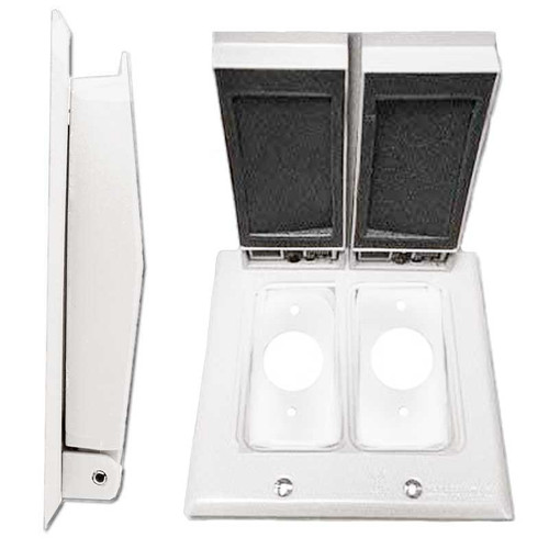 Outdoor 2-Gang Toggle or 1.4'' Round Outlet Covers for Wet Location